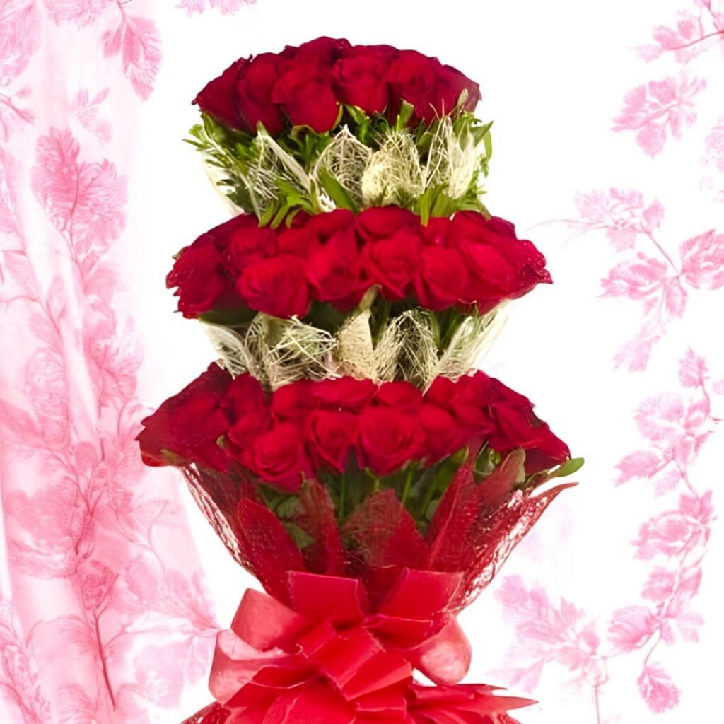100 Roses Bouquet | Tower Of Roses - Better Gift Flowers
